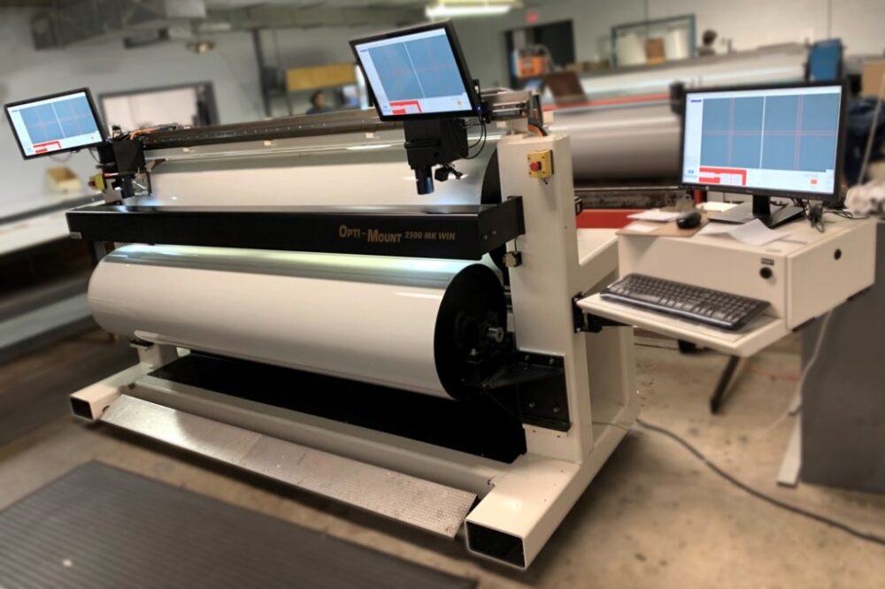 Optimount: Motorized Flexo Plate Mounter for Postprint | AV Flexologic